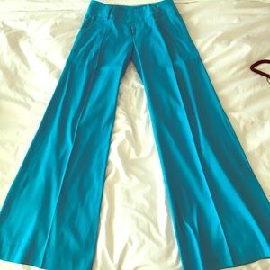 Alice + Olivia | Pants & Jumpsuits | Blue Alice Olivia Wide Leg Linen ...